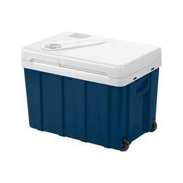 Mobicool MQ40W, Kühlbox blau/weiß, AC/DC Kapazität: 39 Liter Funktion: Kühlen, Temperatur halten Kühlung: Thermoelektrisch Anschluss: 230 Volt, 12 Volt KFZ