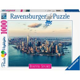 Ravensburger Puzzle Puzzle Highlights Beautiful Skylines - New York, 1000 Puzzleteile, Made in Germany, FSC® - schützt Wald - weltweit, bunt