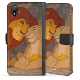 DeinDesign Handyhülle König der Löwen Disney Liebe Lion Love, Huawei Y5 (2019) Hülle Handy Flip Case Wallet Cover Handytasche Leder, schwarz