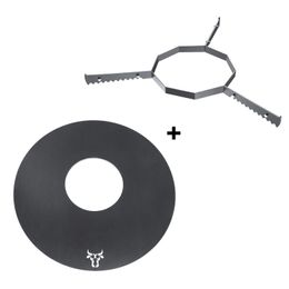 tuning-art Grillplatte GR09-80 Grillring ø80cm + Auflageleiste für Kugelgrill Feuertonne