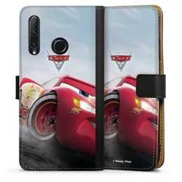 DeinDesign Handyhülle Lightning Mcqueen 95 Offizielles Lizenzprodukt Cars, Huawei Honor 20 Lite Hülle Handy Flip Case Wallet Cover, schwarz