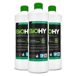 BiOHY Geschirrreiniger 3er Pack (3 x 1 Liter Flasche) Geschirrspülmittel (3-St)