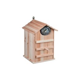 Relaxdays Vogelhaus Eulen Nistkasten Holz