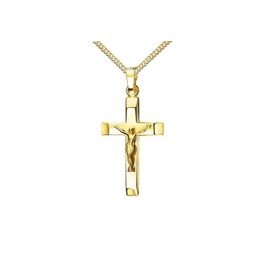 JEVELION Kreuzkette Kruzifix 750 Gold