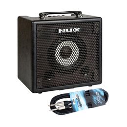 Nux E-Gitarre Mighty Bass 50BT Verstärker mit Klinkenkabel