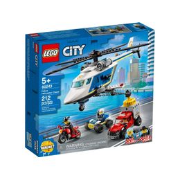 Lego® Konstruktionsspielsteine Lego® City 60243 Verfolgungsjagd mit dem Polizeihubschrauber