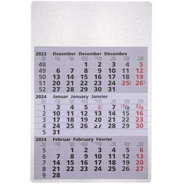 GÜSS Kalender Monatskalender 3-Monatswandkalender Metall 2024