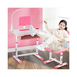 LETGOSPT Kinderschreibtisch Kinderschreibtisch Set mit Stuhl