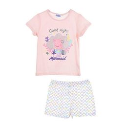 Peppa Pig Shorty Peppa Wutz Kinder Mädchen Pyjama langarm Nachtwäsche (2 tlg)