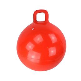 Marabellas Shop Hüpfspielzeug Springball 50cm mit Griff Gymnastikball Luftball Kinder Hüpfball