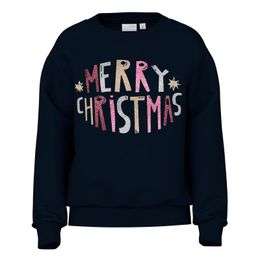 name it - Sweatshirt NKFVISMAS MERRY CHRISTMAS in black, Gr.116