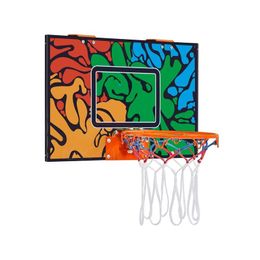 Mini Basketballkorb Mobile Basketballanlage für Tür Basketballkorb-Set mit 1 Handpumpe & 2 Basketbälle Basketballring Backboard - Yaheetech