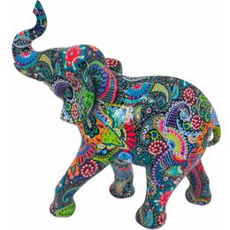 Signes Grimalt - Elefantenfigur Figuren Abbildung Elefanten mehrfarbige Tiere 9x20x21cm 28760 - Multicolor