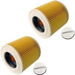 TRADESHOP 2x Trade-shop Patronen-Filter inkl. Verschlussschraube für Kärcher a 3100 a 4000 Plus A2000 k 2000 k 2150 k 2301 k 2901 f k 4000 te mv 3 p Extension