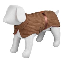 Trixie Hundemantel Tropea mit Fleecefutter, XS: Rücken 25 cm, Bauch 28–34 cm, braun