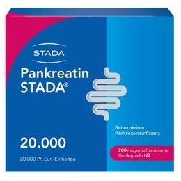 Pankreatin STADA 20.000 magensaftres.Hartkapseln 200 St