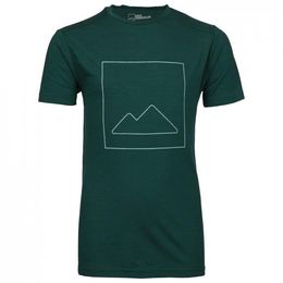 Bergfreunde - Kid's Merino150 Bergfreunde Outline T-Shirt - Merinoshirt Gr 104 grün