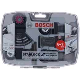 Bosch Professional Werkzeugset Starlock Tauchsägeblatt Set, 6-tlg., Starlock, schwarz