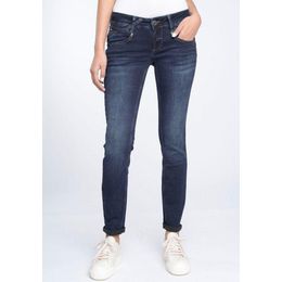 Gang Skinny-fit-Jeans 94Nena in authenischer Used-Waschung, blau