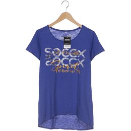 SOCCX Damen T-Shirt, blau