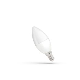 spectrum LED LED-Leuchtmittel LED E14 C35 6W = 41W 230V Kerze 500lm 160° Neutralweiß 4000K DIMMBAR