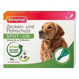 beaphar Zeckenschutzmittel Zecken- und Flohschutz SPOT-ON 3x2 ml für große Hunde