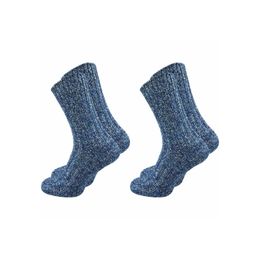 GAWILO Norwegersocken für Herren wie selbstgetrickt mit Komfortbund