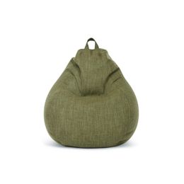 Green Bean Sitzsack Home Linen (Indoor Riesensitzsack mit EPS-Perlen Füllung -