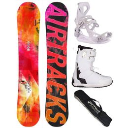 Airtracks Snowboard Damen Snowboard Set Morioirs Zero Rocker »Mod. 22/23 (4er-Pack)