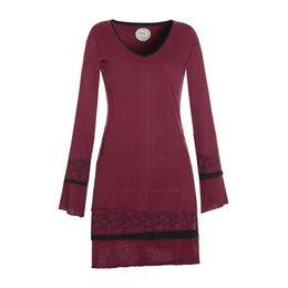 Vishes Jerseykleid Langarm Lagenlook Strickkleid Sweatshirtkleid Elfen