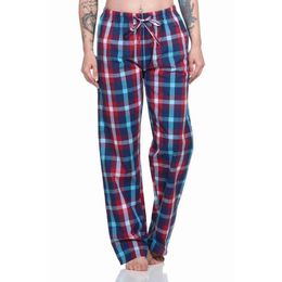 Normann Pyjama Damen Schlafanzug Hose lang gewebt aus Baumwolle – ideal zum relaxen