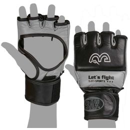 BAY-Sports MMA-Handschuhe Full Guard Freefight Krav Maga Handschützer Faustschützer Handschutz Faustschutz OPEN FINGER (Kunstleder