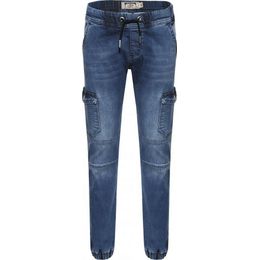 Blue Effect Stretch-Jeans Blue Effect boys Cargo Hose Jeans wide XXL Stretch Pants medium blue