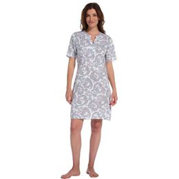 PASTUNETTE Nachthemd Damen Schlafshirt mit kurzem Arm (1-tlg) Paisley Muster