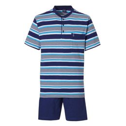 Robson Schlafanzug Herren Shorty Pyjama (2 tlg) Baumwolle