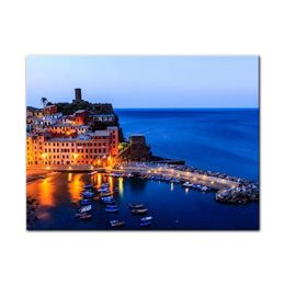 Bilderdepot24 Leinwandbild Vernazza Castle in Cinque Terre