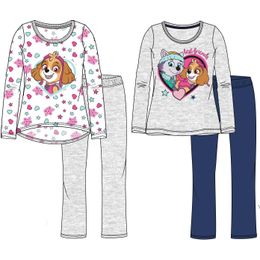 PAW PATROL Schlafanzug 2x PAW PATROL Mädchen Pyjamas Set Kinder Schlafanzüge Gr. 98 104 110 116 128 ca. 3 4 5 6 8 Jahre