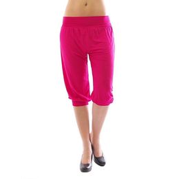 SYS Haremshose Harem Harems Aladin Hose Capri 3/4 hoher Bund Leggings Baggy