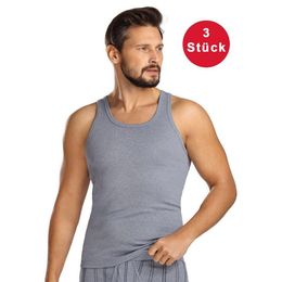 COMTE Unterhemd (Set, 3-St) Herren 3er Pack Unterhemd Shirt ärmellos Tank Top Achselhemd Feinripp