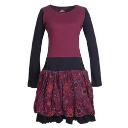 Vishes Jerseykleid Langarm Tulpenkleid Ballonkleid Sweatkleid Ethno