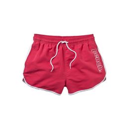 Bench Badeshorts 'Bradley' Herren Gr&ouml;&szlig;e XXL rot / wei&szlig;