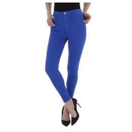 Ital-Design Skinny-fit-Jeans Damen Freizeit Stretch High Waist Jeans in Blau