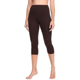 Ladeheid Leggings Damen 3/4 Capri Hose aus Baumwolle LA40-132 (1-tlg) elastischer Bund