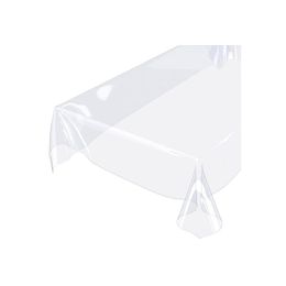 ANRO Tischdecke Tischdecke Klara Transparent Transparent Robust Wasserabweisend Breite