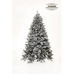 VIVANNO Künstlicher Weihnachtsbaum Künstlicher Weihnachtsbaum Premium Nordmanntanne mit Schnee 150 cm