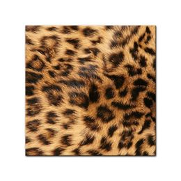 Bilderdepot24 Leinwandbild Leopardenfell