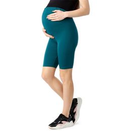 Be Mammy Umstandsleggings Damen Kurze Umstandsleggings aus Bio-Baumwolle BE20-285 (1-tlg) elastischer Bund