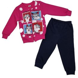 Girls Fashion Sweatanzug Sweatanzug Freizeitanzug Jogginganzug Mädchen ks5209