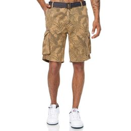 Tazzio Cargoshorts A201 Cargo Shorts inkl. abnehmbarem Gürtel