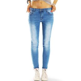 be styled Skinny-fit-Jeans Röhrenjeans Skinny Fit Blue Jeans Medium Waist Jeans aus Stretch Denim